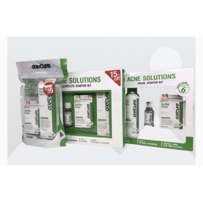 Oxecure Acne Control Complete Starter Kit / Body Starter Kit / Facial ...