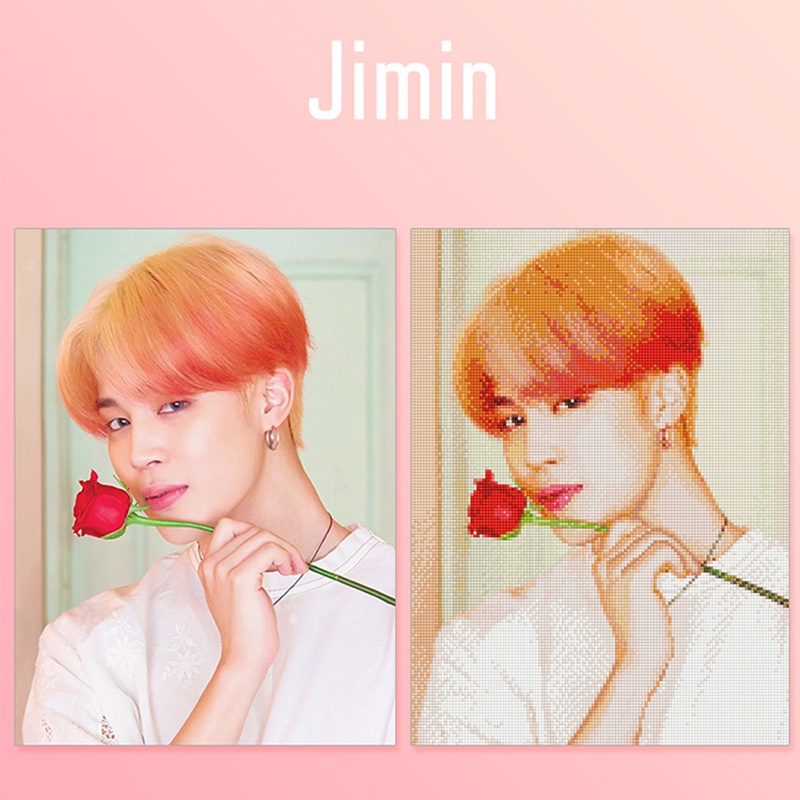 BTS Diamond Painting DIY CUBIC full diamond wall picture home wall ...