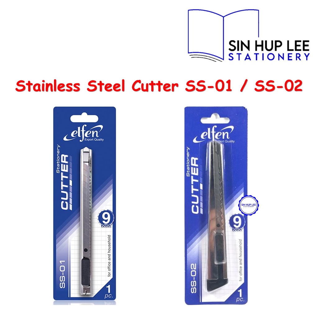 ELFEN Stainless Steel Stationery Cutter SS-01 / SS-02 / 刀片 (9 mm ...