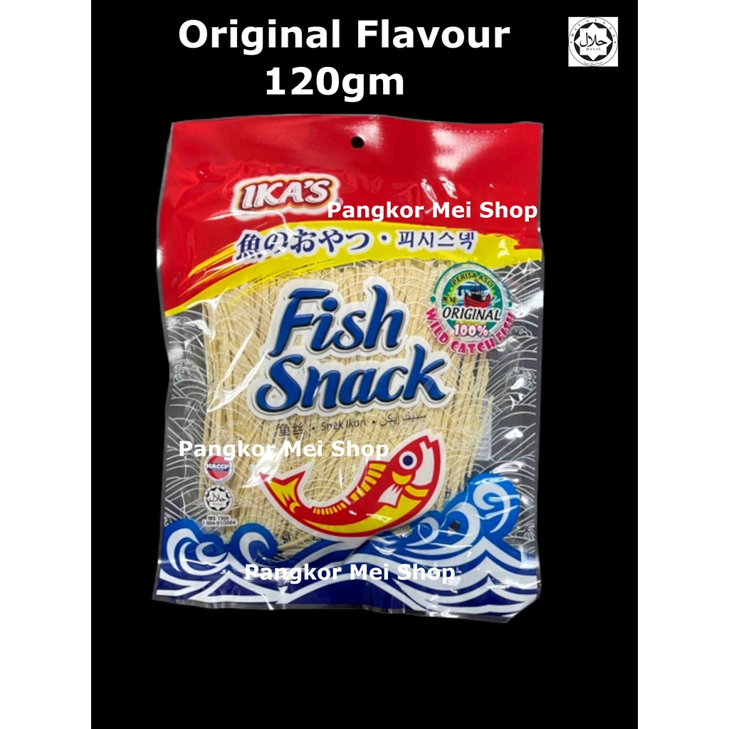 IKA'S Snek Ikan Hiris Asli 120gm - Dried Fish Fillet Chewy Snack ...