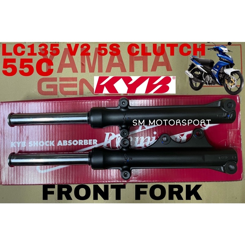 LC135 V2 5S CLUTCH 55C FRONT FORK & FORK T UNDER BRACKET KYB 100% ORIGINAL | Shopee Malaysia
