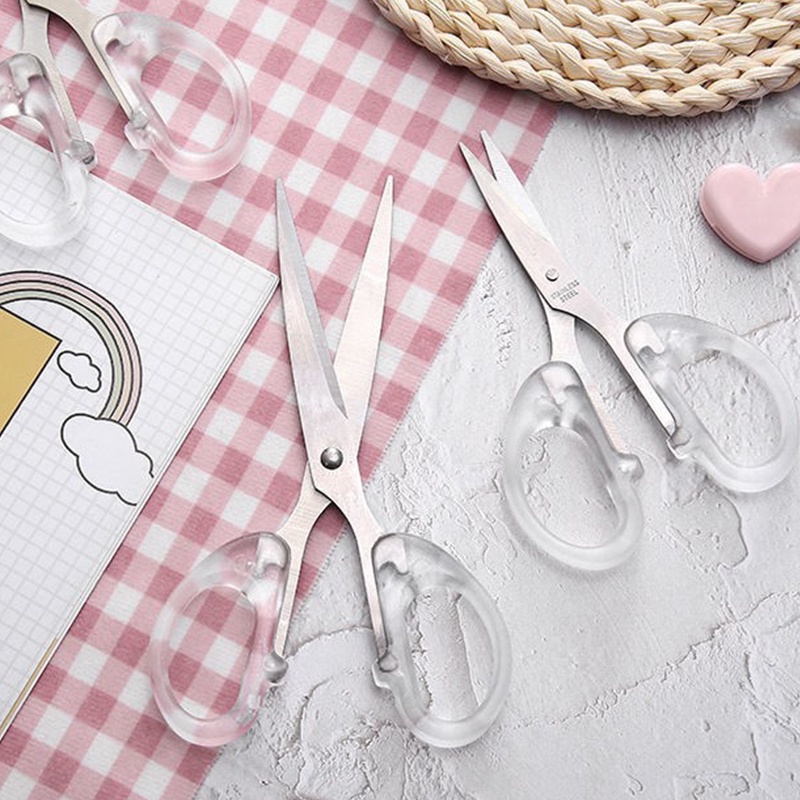 Multi-Size Transparent Matte Scissors Multifunction DIY Scissors ...