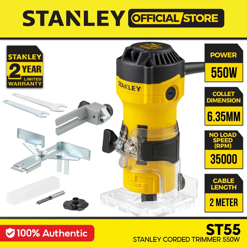 Stanley ST55 Corded Trimmer (550W/6.35mm) | Shopee Malaysia