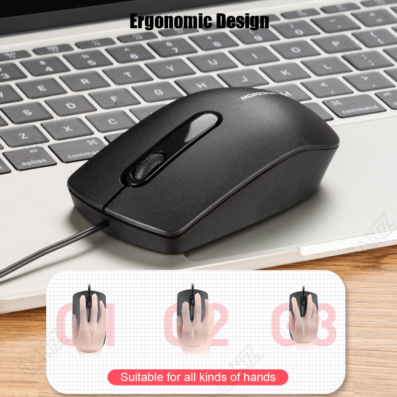 【MY Stock】USB Wired Mouse 1200 DPI Optical Mouse Mice for Computer ...