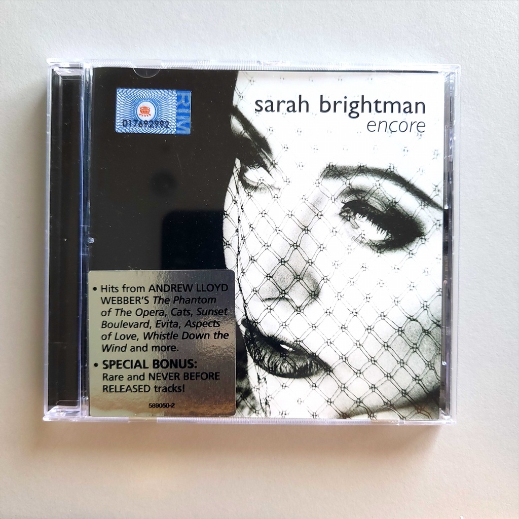 ORIGINAL CD encore (Sarah Brightman album) Classical Crossover, Musicals, Show Tunes 2002 MUSIC ...