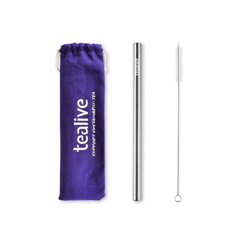 [Postage everyday] Tealive Metal Straw Set | Shopee Malaysia