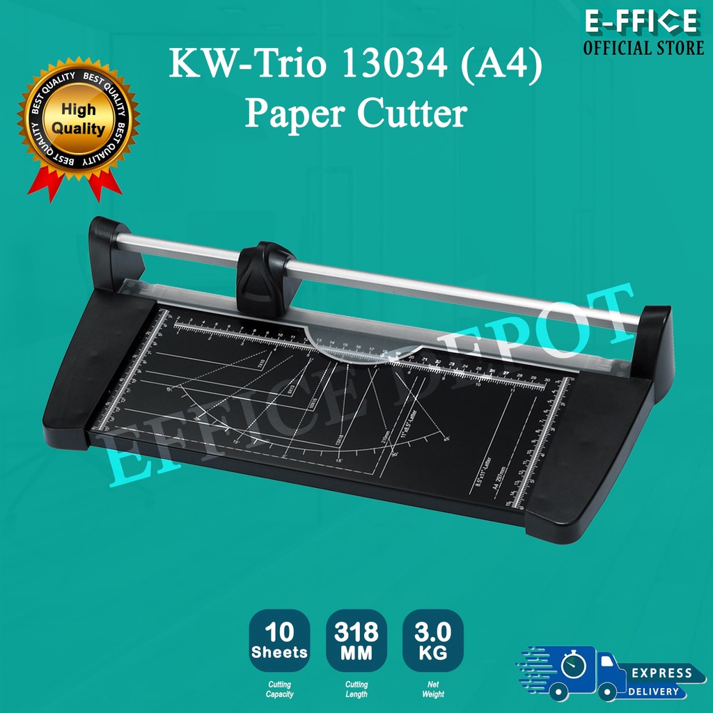 Effice Depot - KW-Trio 13034 ~A4~ Paper Cutter / Sheet Trimmer | Shopee ...