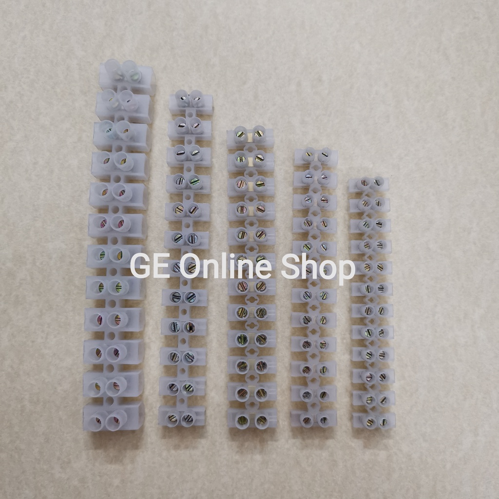 PVC CONNECTOR 10A / 15A / 20A / 30A / 60A Terminal Block Barrier Wire Connector | Shopee Malaysia