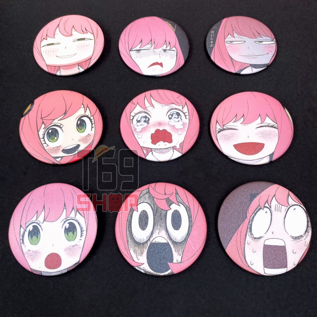 Anya Meme Face Badge - anime Spy x Family (Size 5.8cm) | Shopee Malaysia