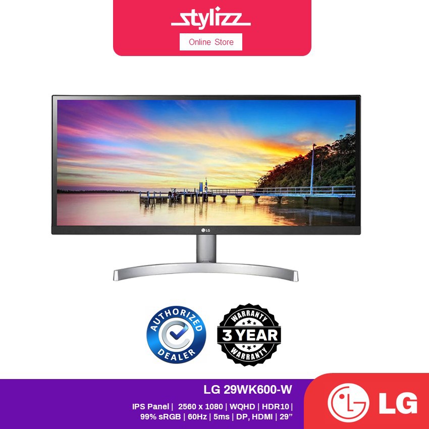 LG 29WK600-W 29" UltraWide Full HD IPS LED Monitor | Shopee Malaysia