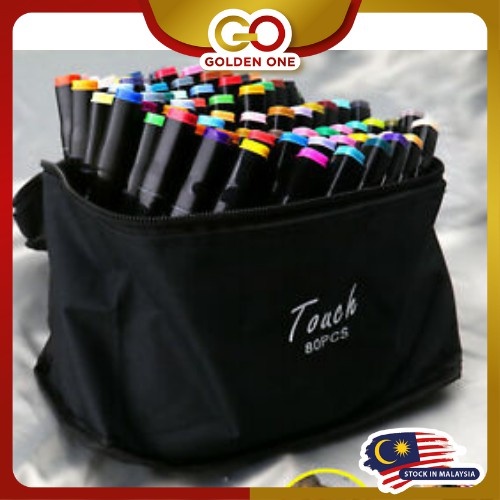 Touch Art Markers Pen Warna Drawing Art Supplies Twin Tip Marker Pen ...