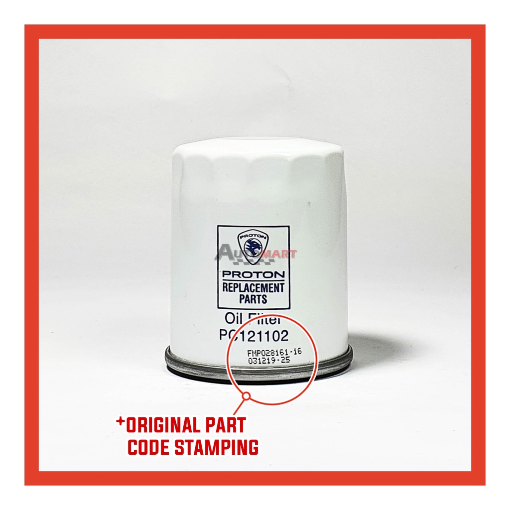 ORIGINAL PROTON OIL FILTER PC121102 WAJA GEN2 PERSONA SATRIA NEO EXORA ...