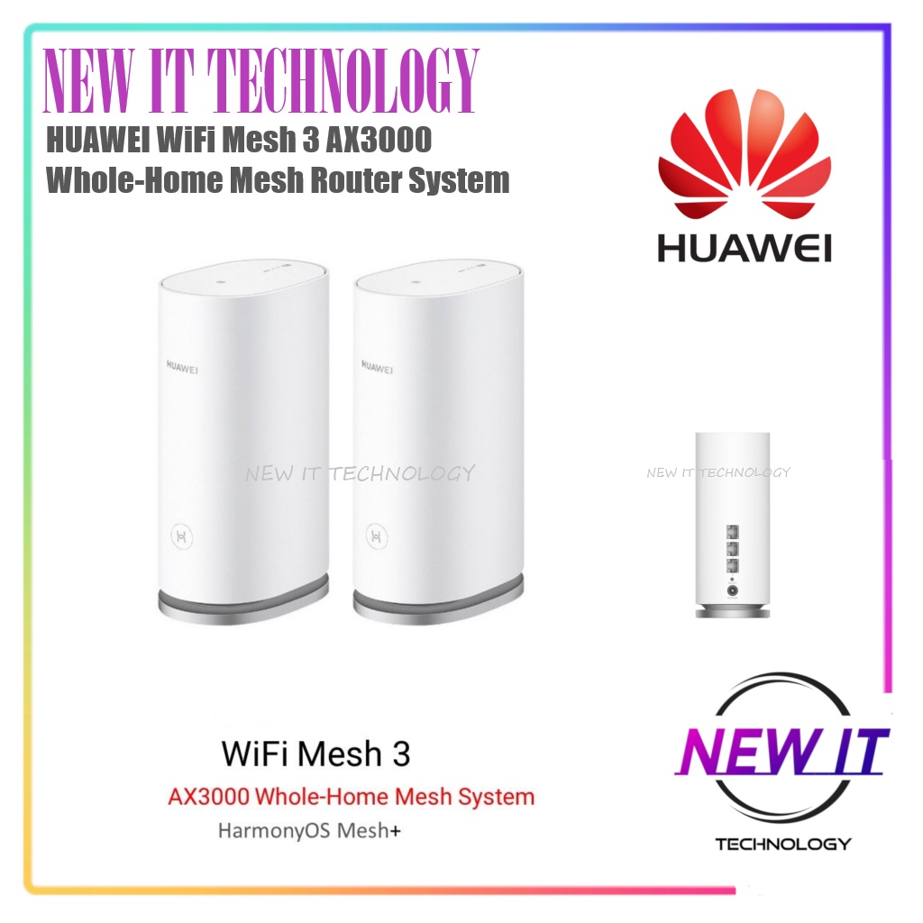 HUAWEI WiFi Mesh 3 AX3000 (2 PACK) Wifi 6,Whole-Home Mesh Router ...