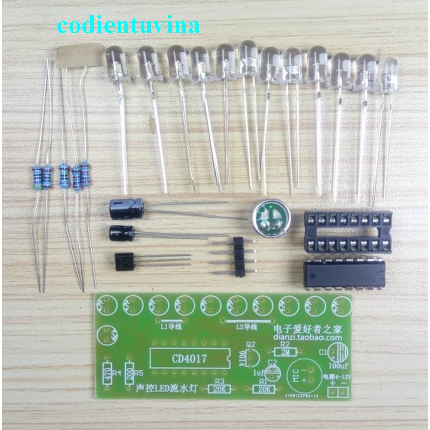 Diy Self-Assembled LED water light kit CD4017) | Shopee Malaysia