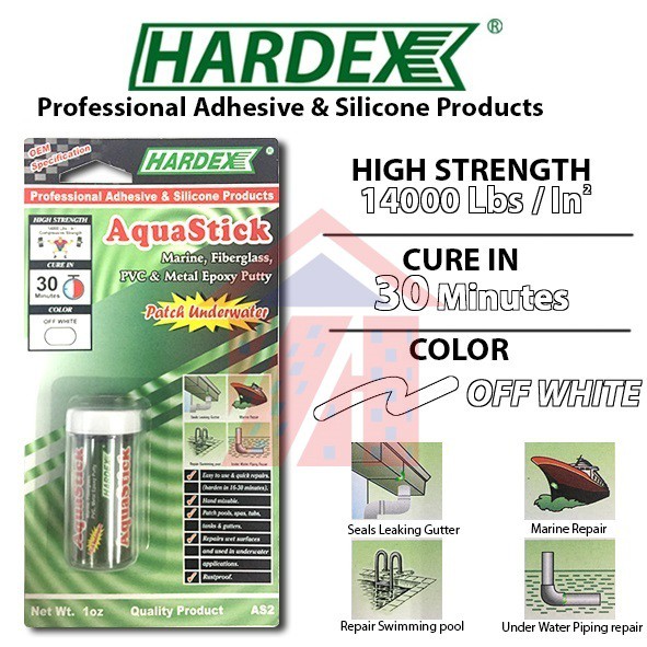 SEMENYIH HARDEX Aquastick Underwater Epoxy Compound AS2 | Shopee Malaysia