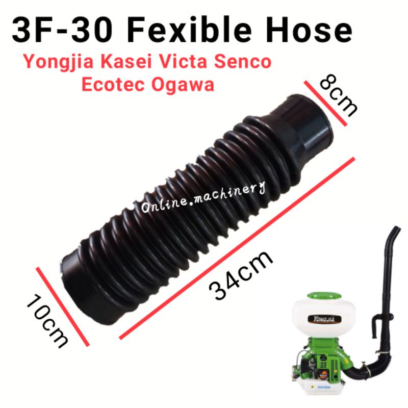 Fexible Hose 3F-30 Yongjia Kasei Ogawa Flexible Paip Mesin Sembur Padi Bajar Mist Duster Spare ...