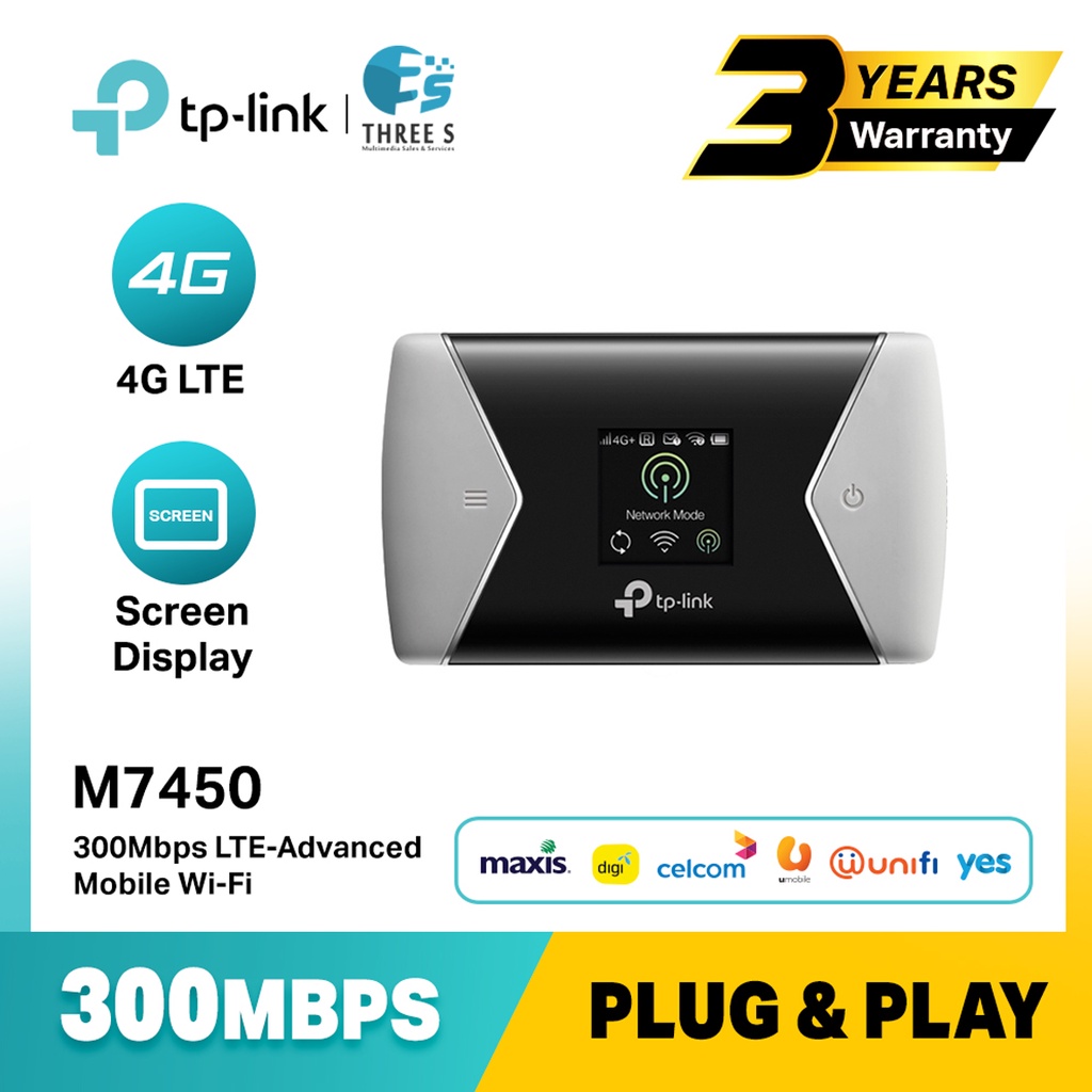 Tp-Link M7450 300Mbps LTE-Advanced Mobile Wi-Fi M7450 | Shopee Malaysia