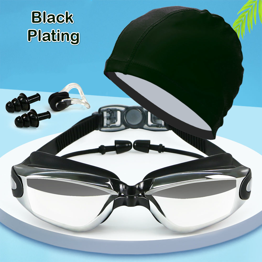 Swim Goggles Swimming Googles No Leaking Anti Fog with Protection Case ...