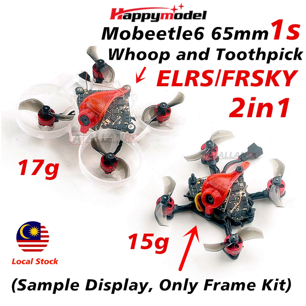 Happymodel Mobeetle6 1S 65mm F4 AIO 5-IN-1 BNF w/Runcam Nano 3 ...