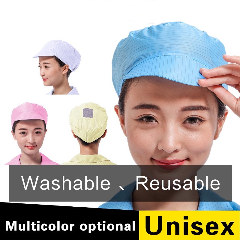 Clean Room Hat ESD Cap Anti-Static Safety Hats Dustproof Protective ...