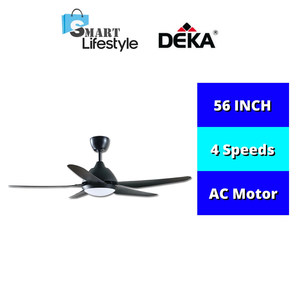 Deka Ceiling Fan With Led Light & Remote Control Model:V1 | Shopee Malaysia