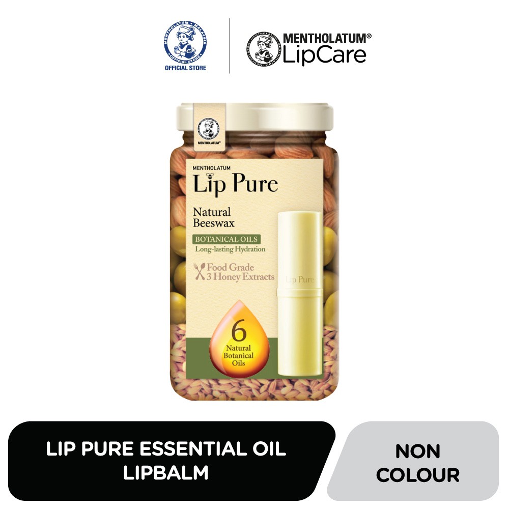 Mentholatum Lip Pure Botanical Oil Fragrance Free (4g) | Shopee Malaysia