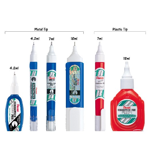 Correction Pen/Liquid Paper Pentel/Pemadam pen cecair/Correction Liquid ...