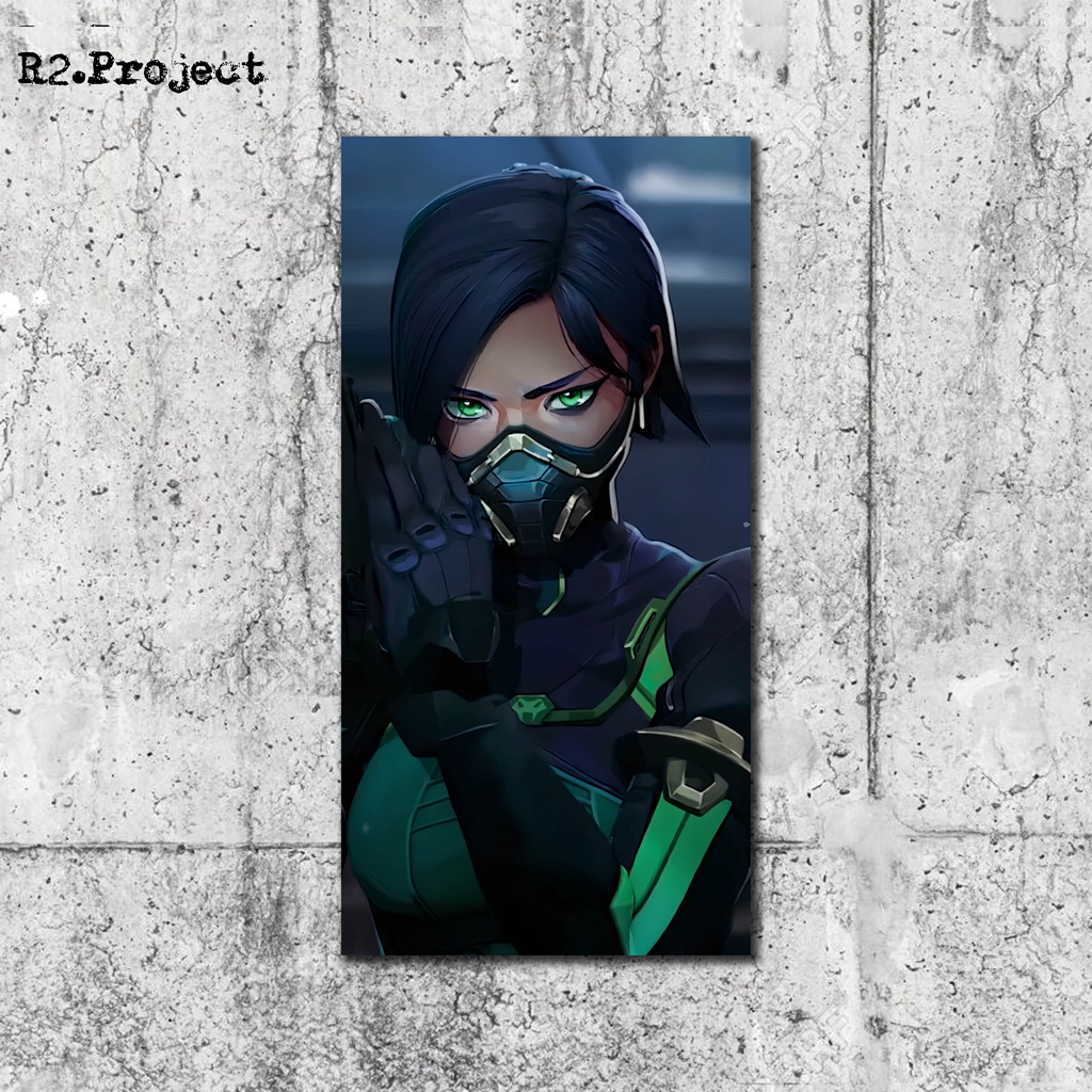 KAYU HIASAN DINDING Valorant Wooden Poster Wall Hanging [15X30] Wall ...