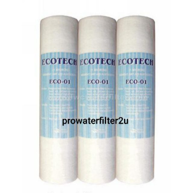 10" Ecotech 01 micron Sediment Water Filter Fiber Cartridge | Shopee ...