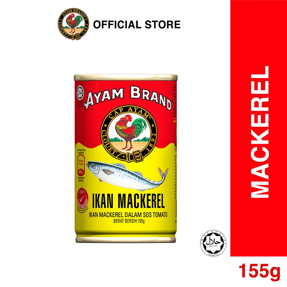Ayam Brand Mackerel in Tomato Sauce 155g | Shopee Malaysia