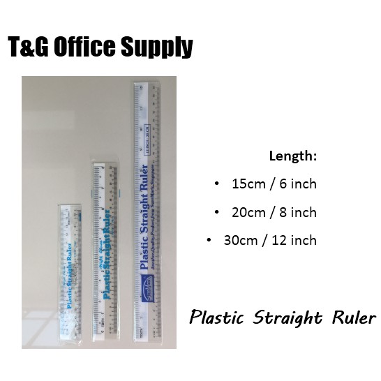 Plastic Straight Ruler | Pembaris Plastik (15 cm / 20 cm / 30 cm) | Shopee Malaysia