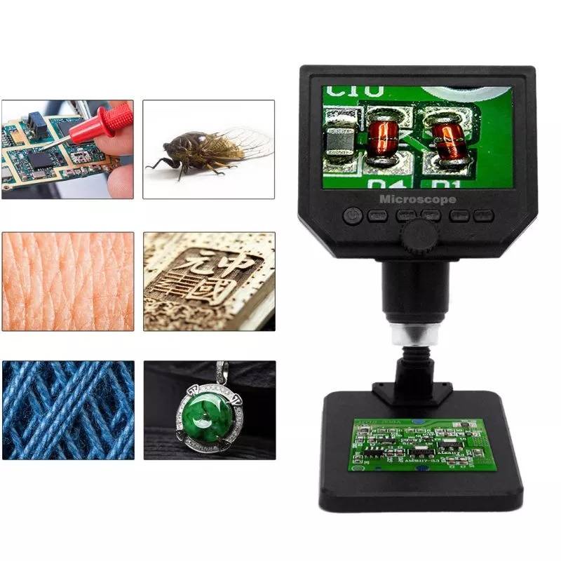 G600W Upgrade HD 3.6MP Digital Microscope 4.3" LCD Microscopes ...