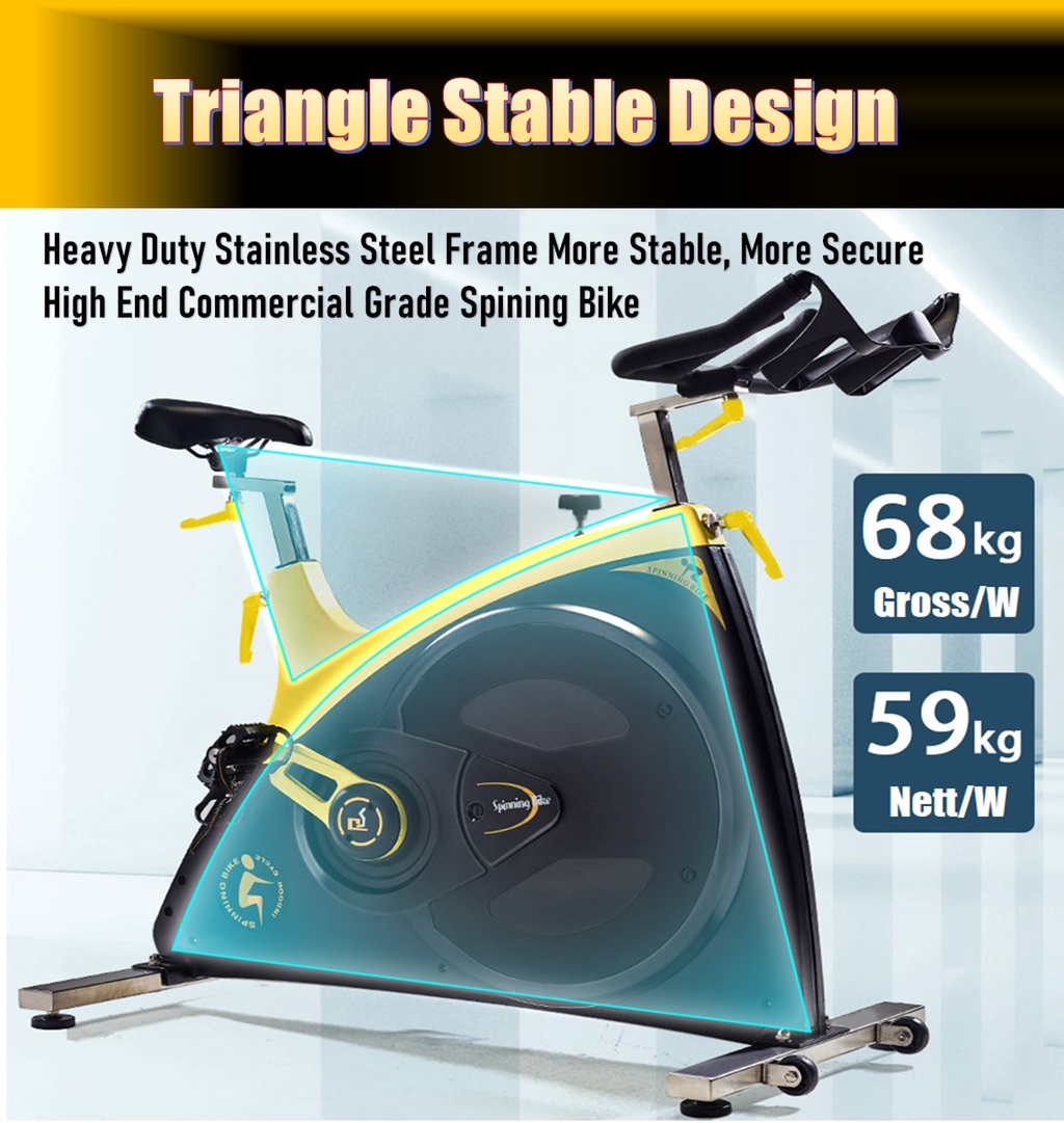 Professional GYM Room Fitness Center Spinning Exercise Bike Bicycle ...