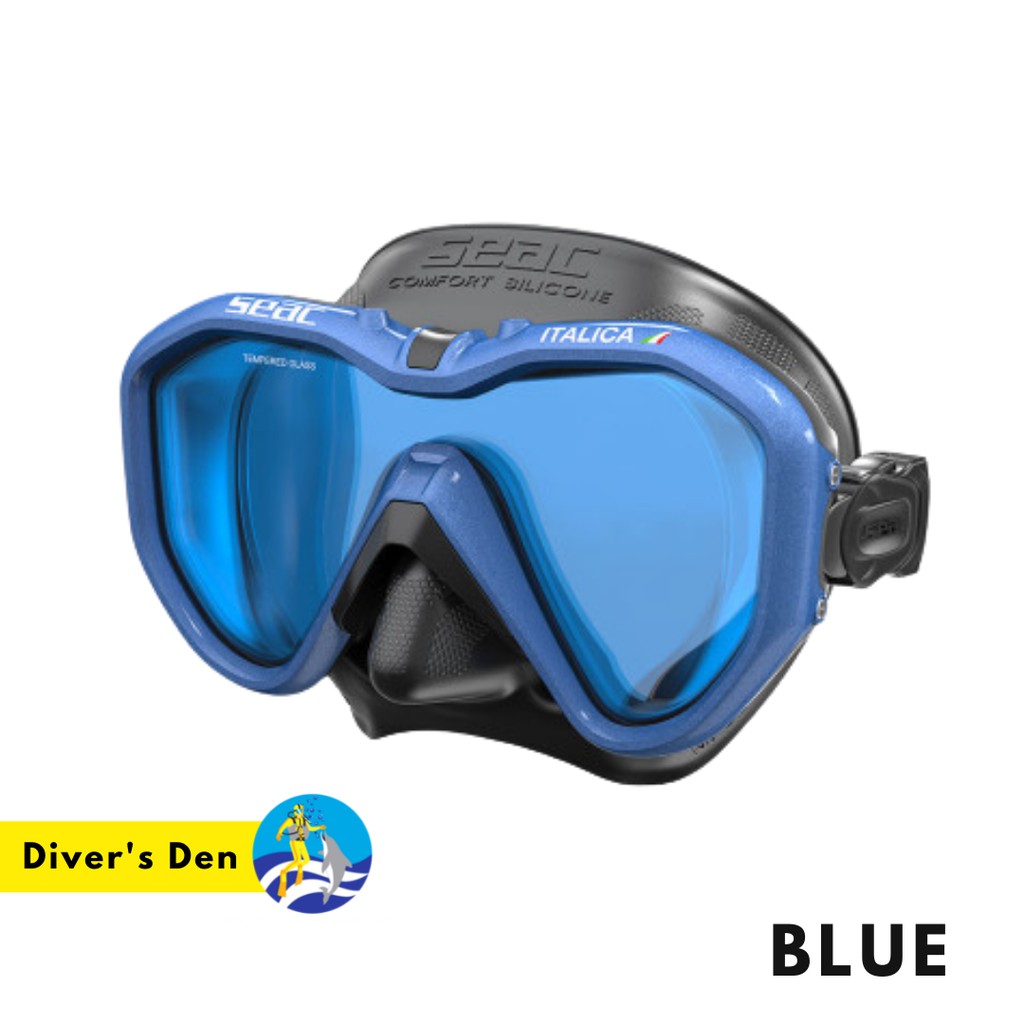 Seac Sub Italica Asian Fit Mirrored Dive Mask ( Single Lens ) | Shopee ...