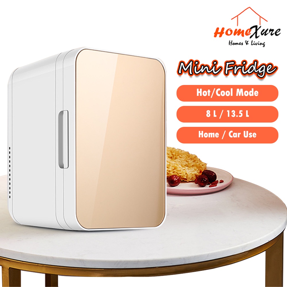 HomeXure - MINI REFRIGERATOR 8L/13.5L Portable Dual Use Freezer&Warmer ...