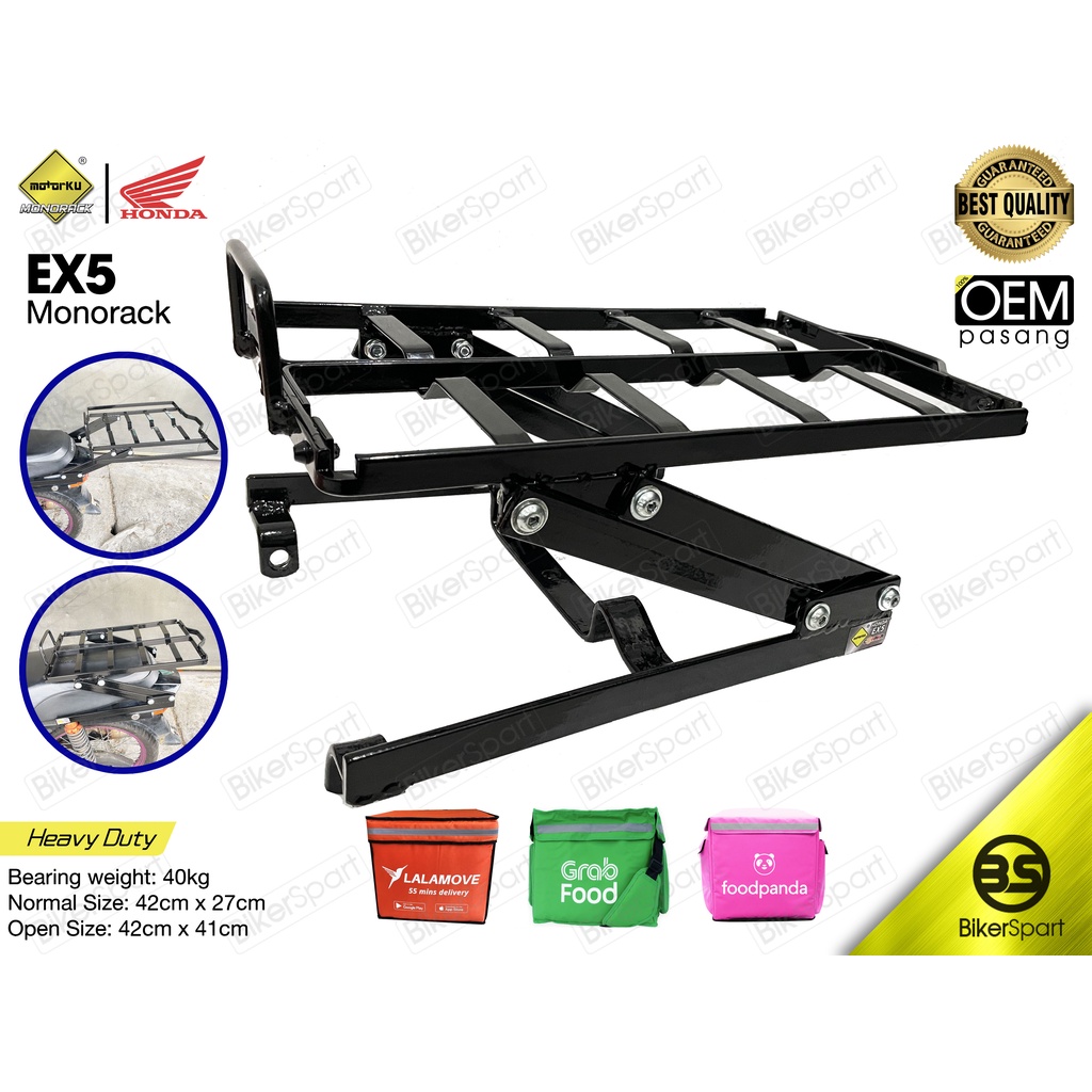 Motorku Honda Monorack Rack / EX5 Dream Hi Power Carrier For DELIVERY BAG / Heavy Duty * GRAB ...