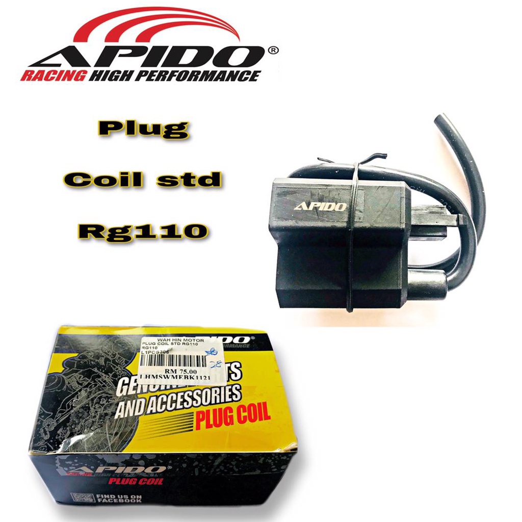 APIDO SUZUKI RG RG110 IGNITION COIL PLUG COIL STANDARD APIDO RACING 100 ...