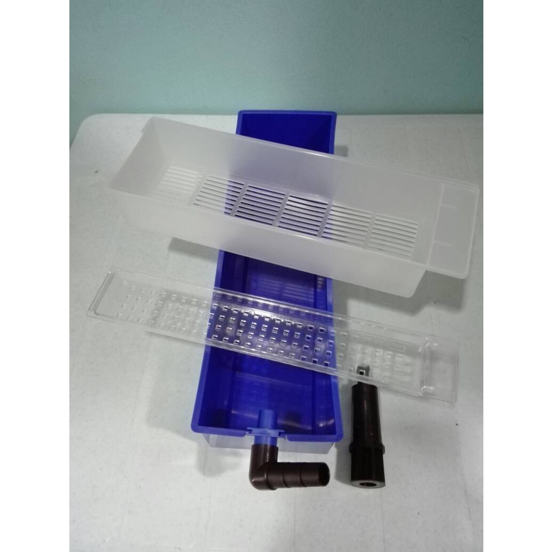 Blue Top Filter Box 15inch x 5inch x 4inch (S) Aquarium Fish Ikan ...