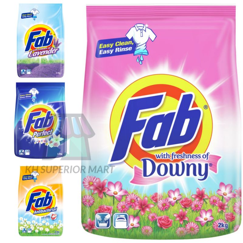 FAB POWDER DETERGENT 2KG - 2.2KG READY STOCK | Shopee Malaysia