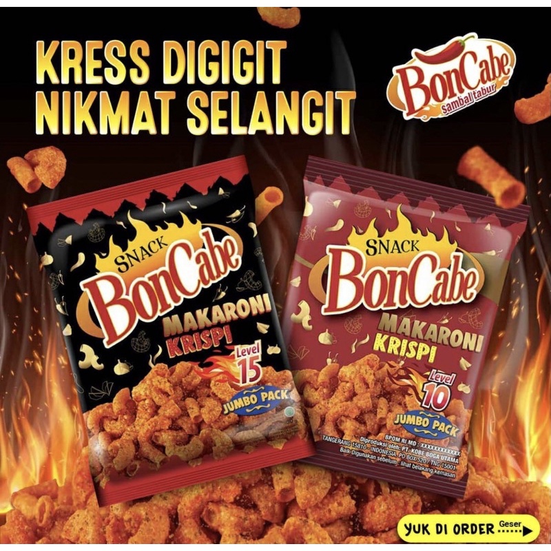 Indonesian Snack - Bon Cabe Makaroni Krispi - Jumbo Pack | Shopee Malaysia