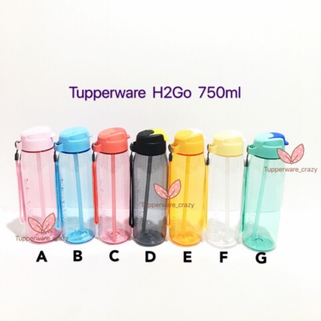 🔥Tupperware H2Go Bottle + Straw 750ml (1pc)🔥 | Shopee Malaysia
