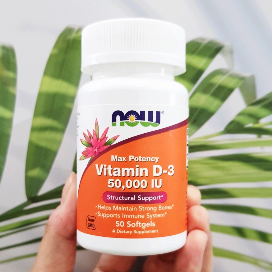 Vitamin D3 D-3 Max Potency 50 000 IU 50 Softgels (Now Foods) | Shopee Malaysia