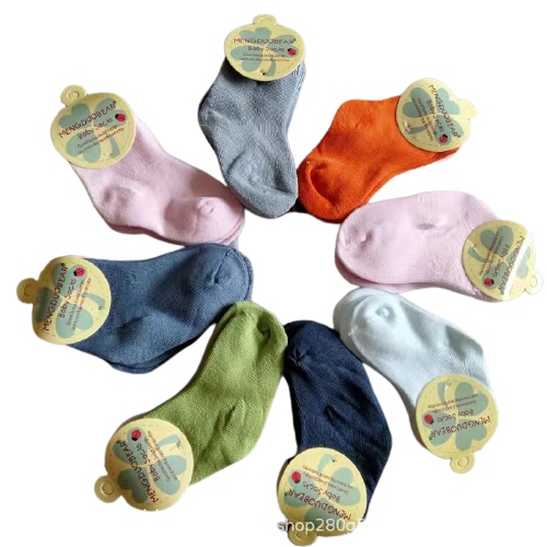 Newborn Baby Socks Sarung Kaki Bayi Baru LahirKid Plain Tight Cotton ...