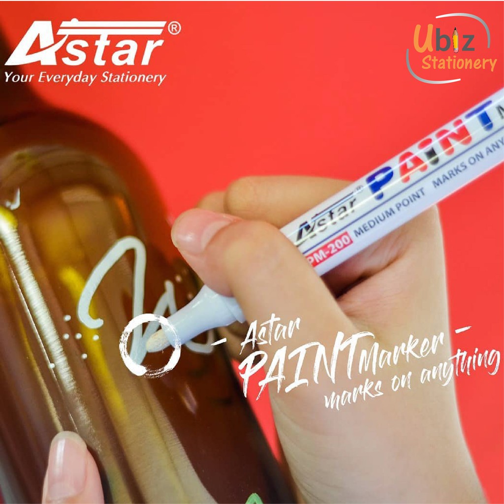 ASTAR PAINT MARKER PM200 MEDIUM BULLET POINT - 8 COLOURS | Shopee Malaysia