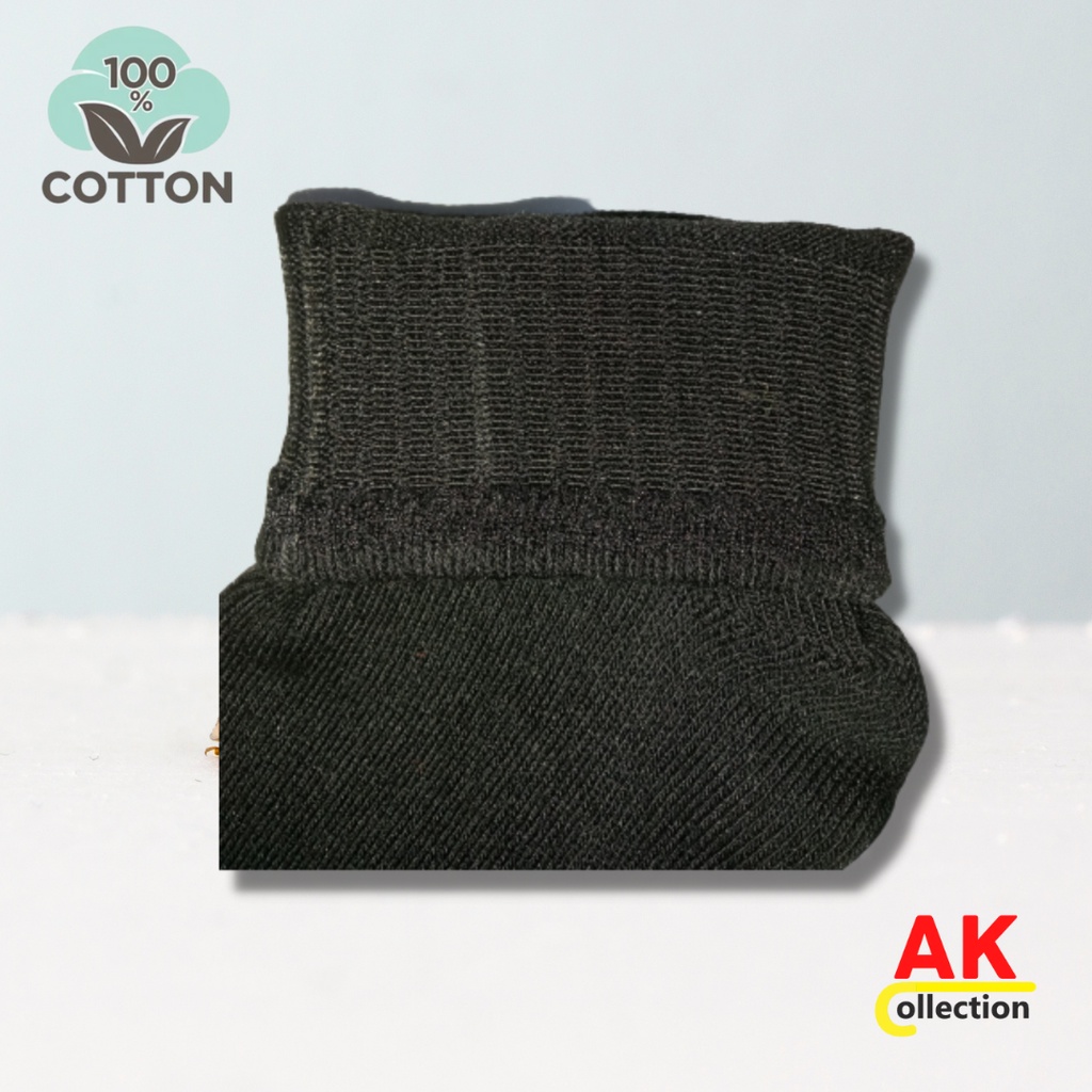 Stokin Sekolah Hitam Lelaki Perempuan Wanita Boy Girl Kids Black Sock ...