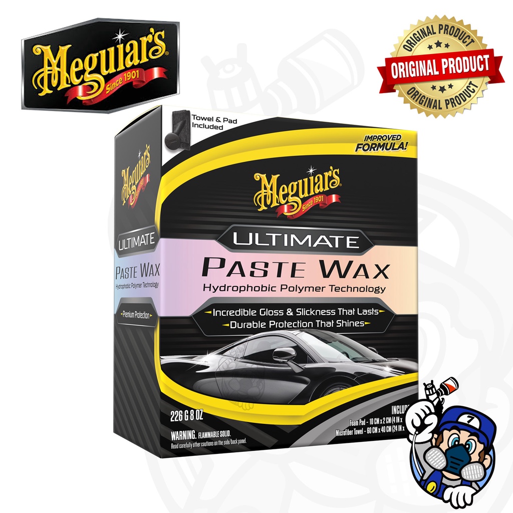 MEGUIAR'S Ultimate Paste Wax G-210608 (226g) - Including Microfiber ...