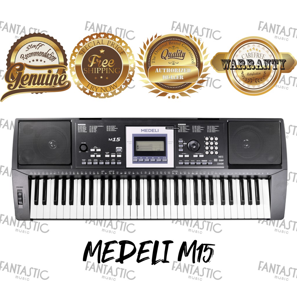 Medeli M15 61-Note Touch Sensitive Keyboard | Shopee Malaysia