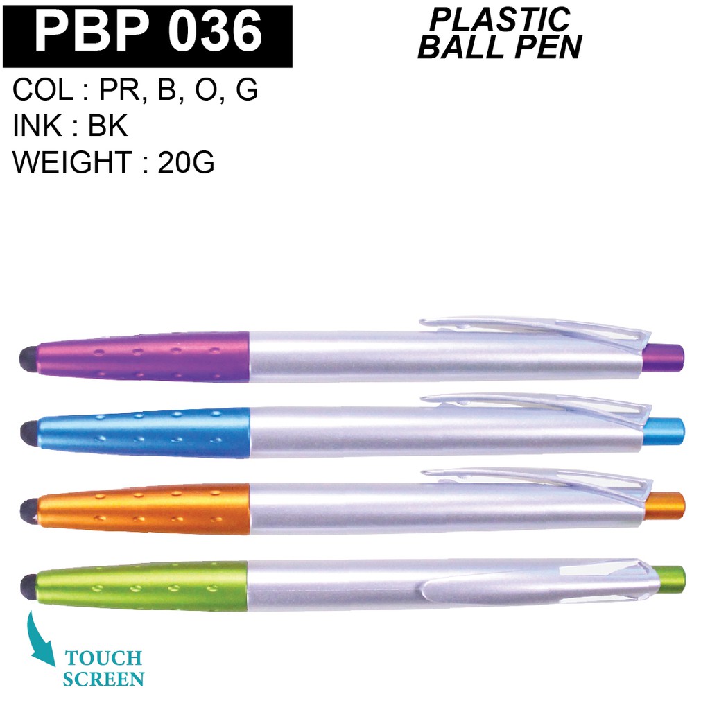 Plastic Ball Pen With Touch Screen Function PBP036 / DOORGIFT ...