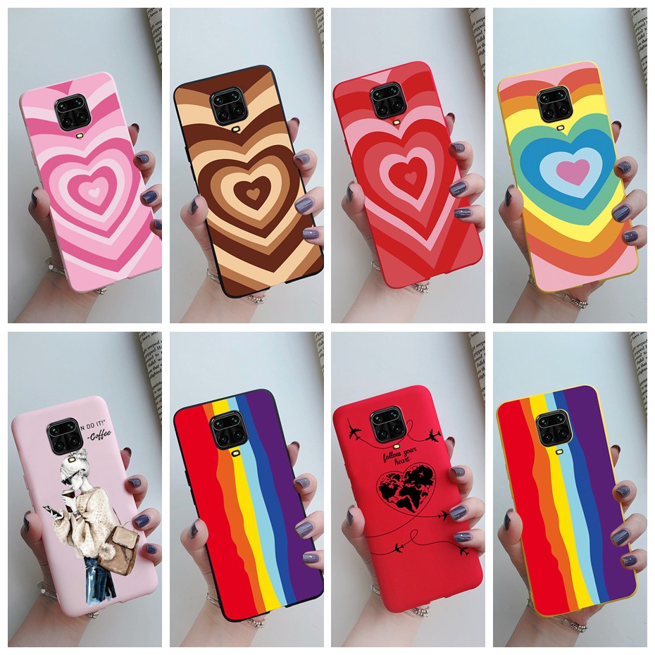 Xiaomi Redmi Note 9S 9 Pro Max Mi 10T Case Fashion Love Heart Rainbow ...