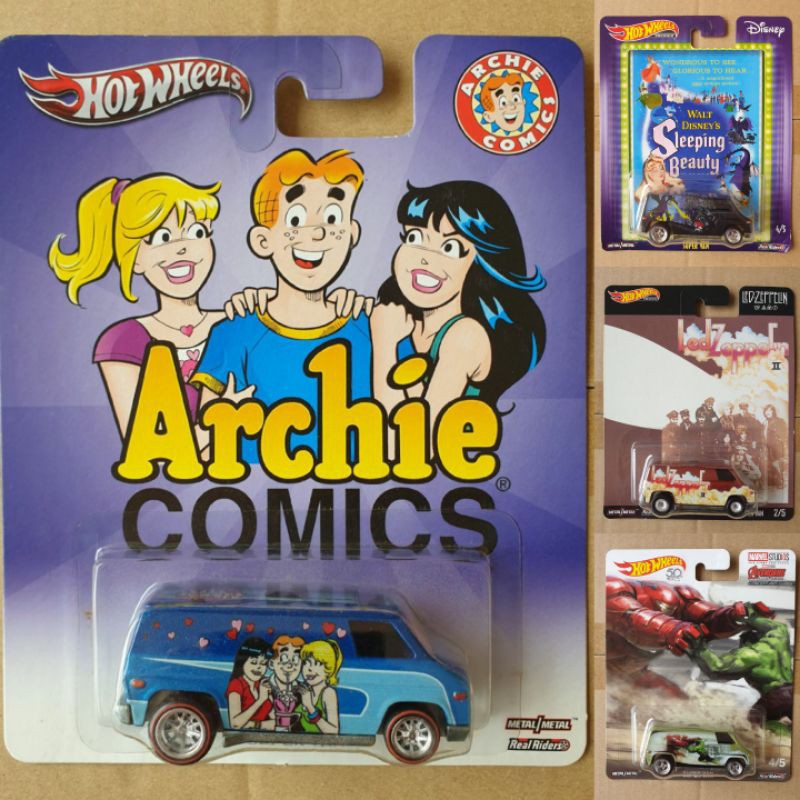 HOT WHEELS SUPER VAN ARCHIE COMICS LED ZEPPELIN DISNEY MARVEL | Shopee ...